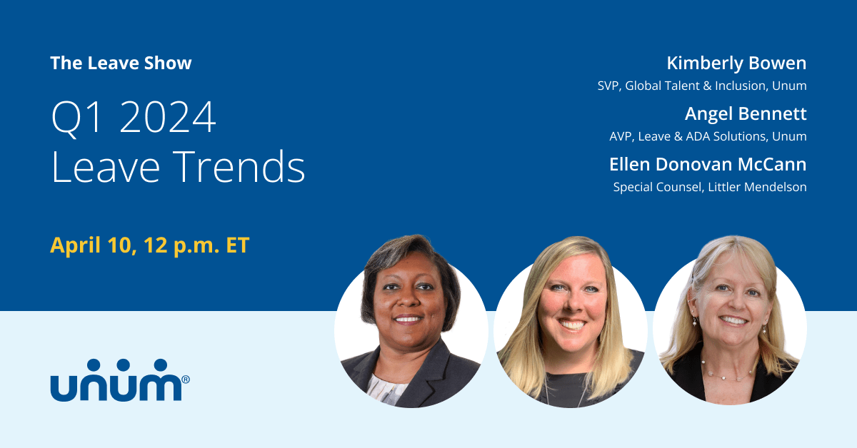 Leave Management trends: Unum employee survey insights