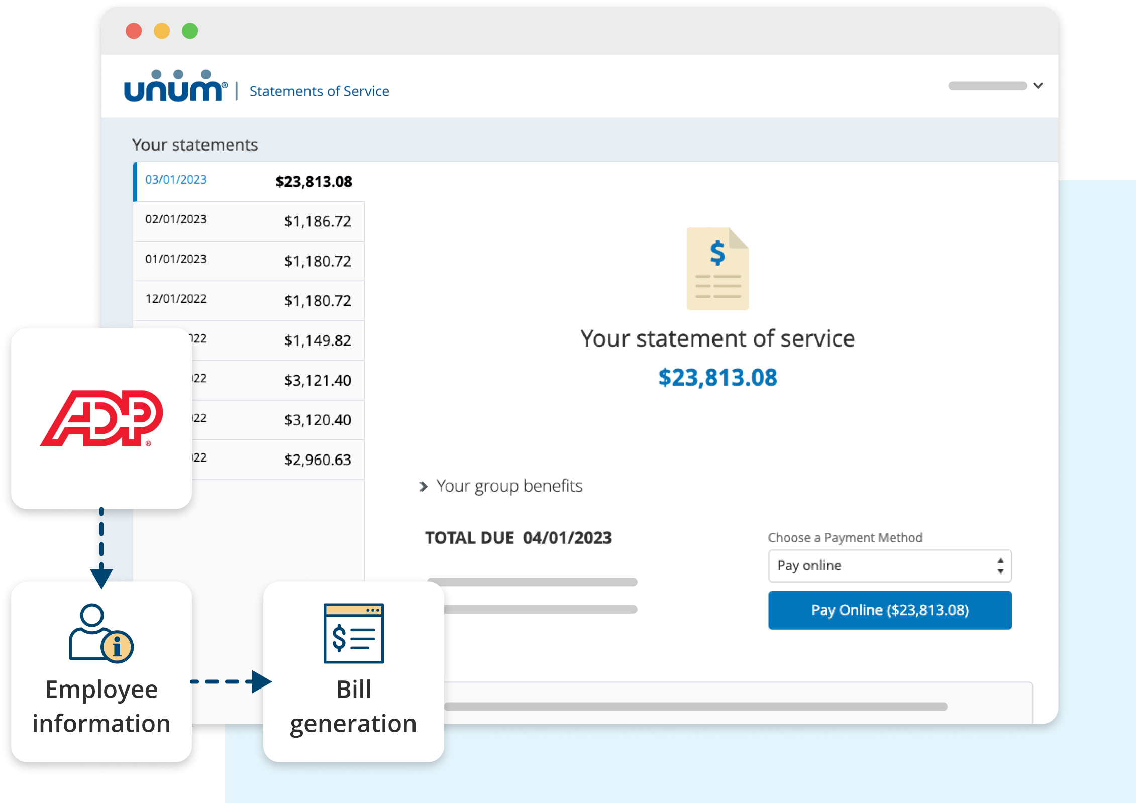 HR Connect for ADP | HRIS Tech | Unum