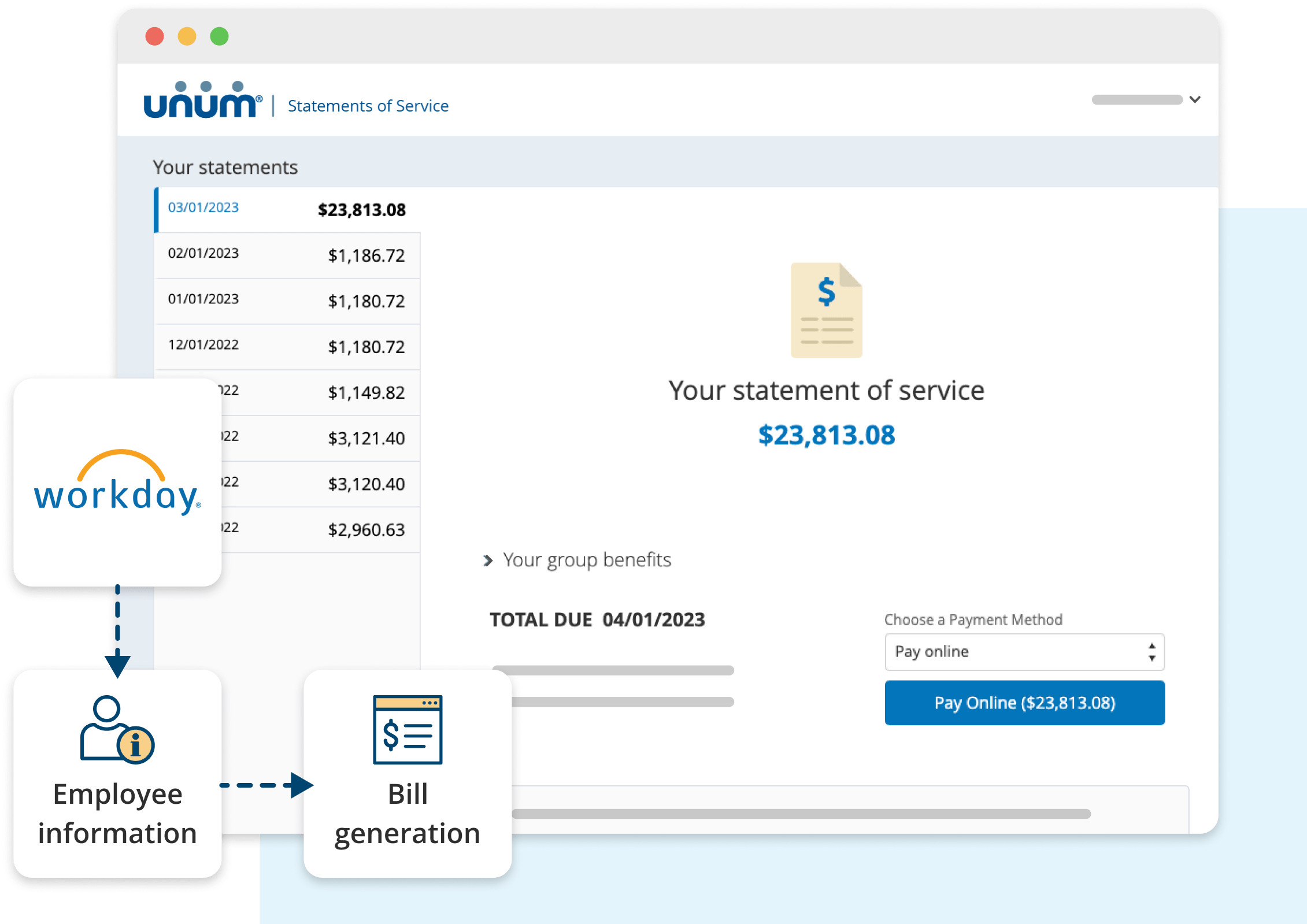Unum for Workday HCM | HRIS Tech | Unum